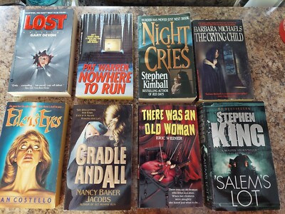 Lot of 8 Vintage Adult Horror Paperbacks - Like new condition. | eBay
