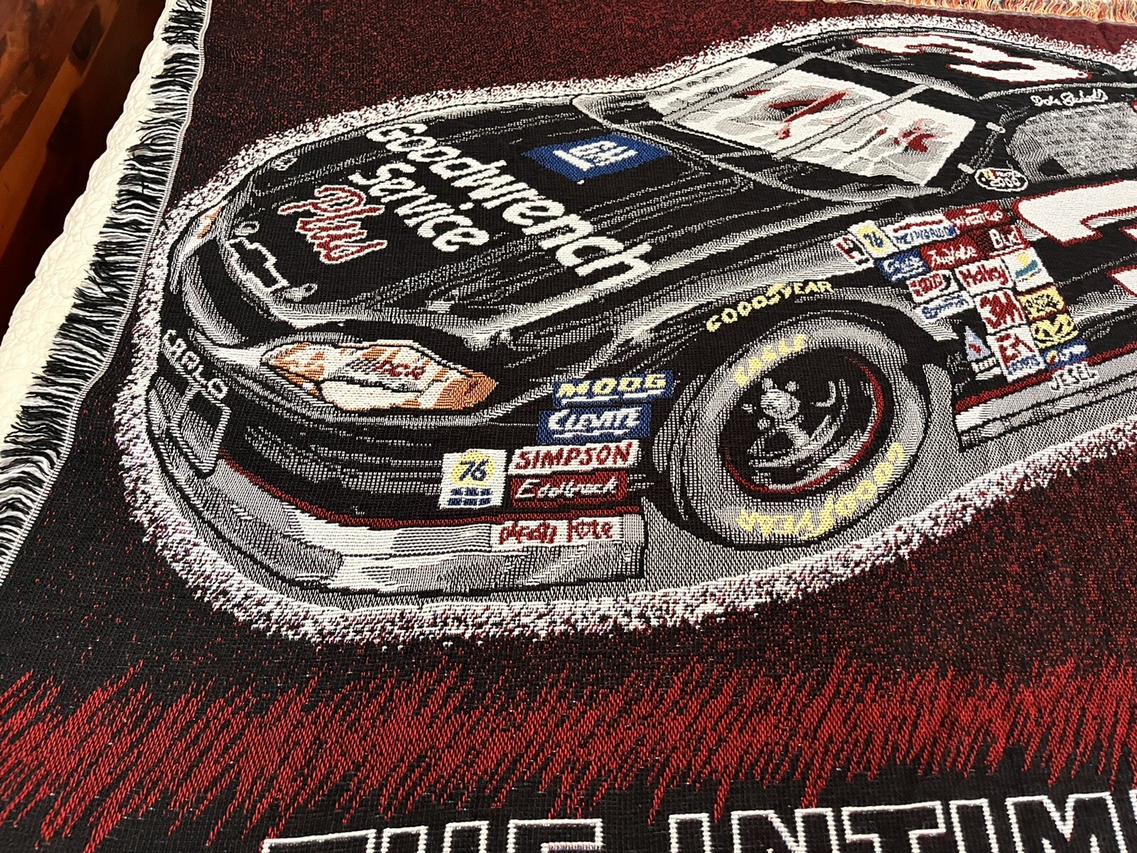 DALE EARNHARDT SR TATESTRY BLANKET THE INTIMIDATOR 3 THE NORTHWEST CO ...