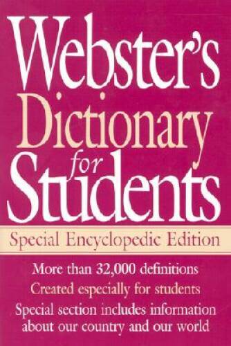 Websters Dictionary for Students - Paperback By Merriam-Webster - GOOD ...