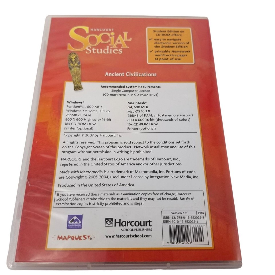 Social Studies Grade 7 Ancient Civilization Homework CD-Rom School Wind ...