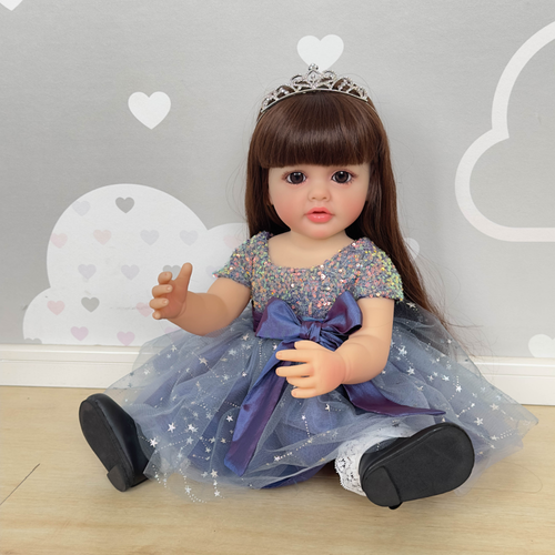 22inch Full Body Standing Toddler Girl Doll Reborn Princess Betty Long ...