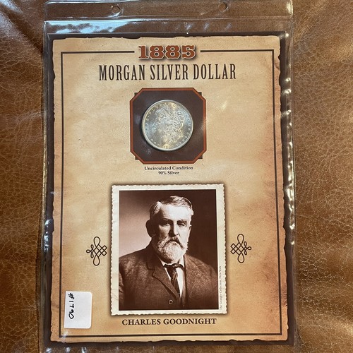 1885 Morgan Silver Dollar/Stamp -PCS LEGENDS OF THE WEST 'Charles ...