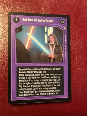 Star Wars CCG Hunt Down And Destroy The Jedi SWCCG Special Edition SE ...