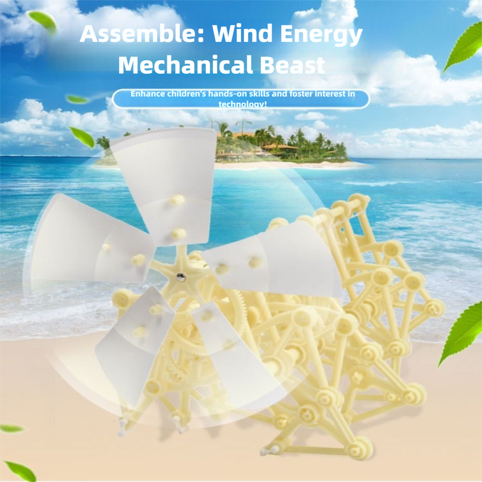 Creative DIY Toy Robot Educational Features Mini Strandbeest Model Gift ...