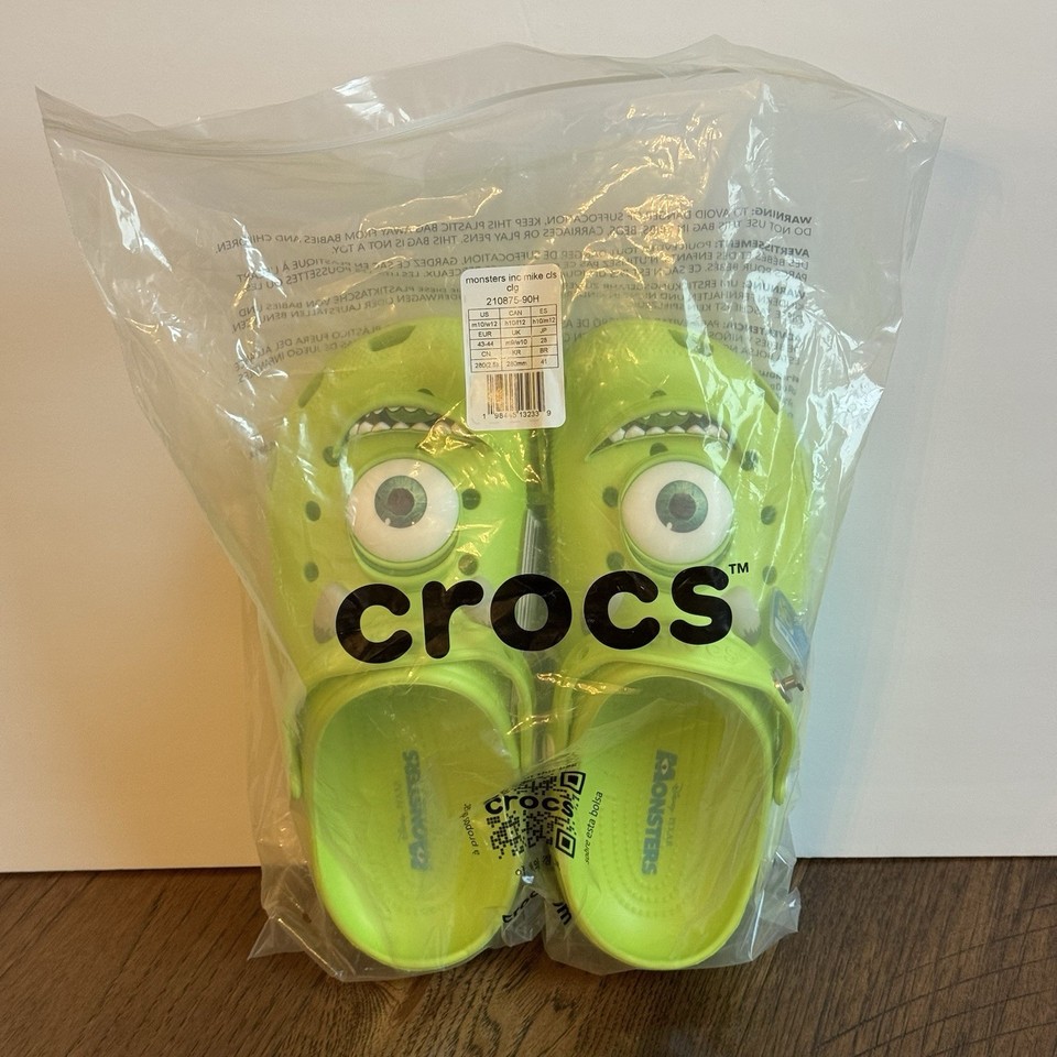 Crocs Monsters Inc. Mike Wazowski Classic Clog Men’s Size 10 Disney ...