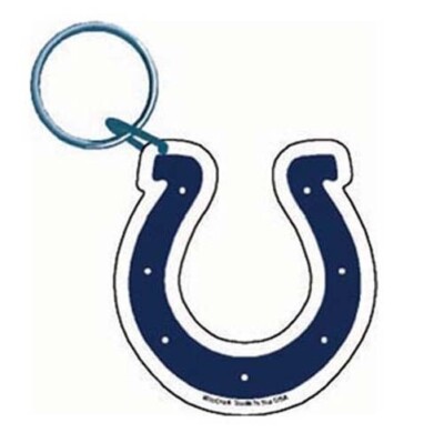Indianapolis Colts Horseshoe Keyring, Keychain | eBay