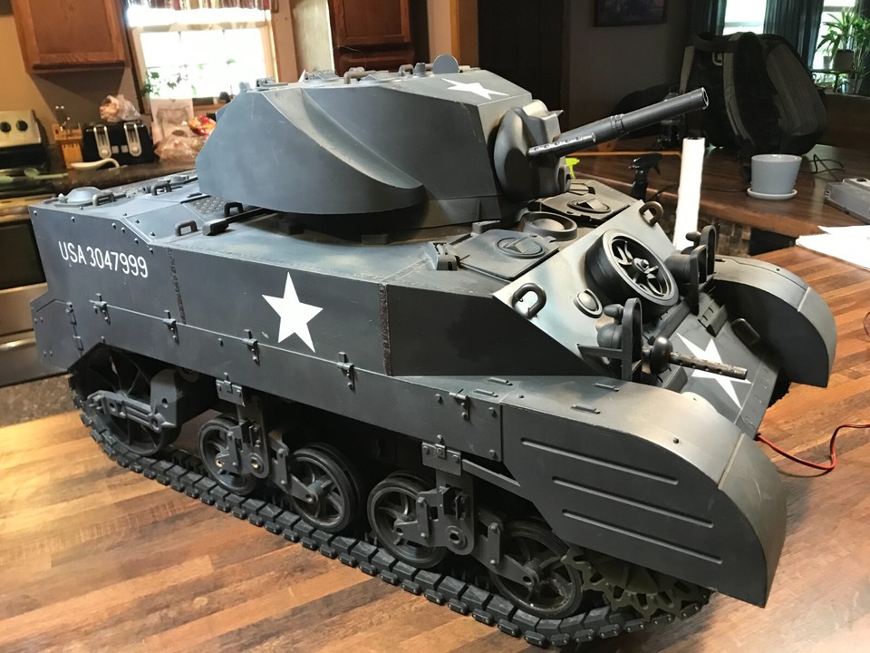 21st Century Toys WWII M5 Stuart Tank 1/6th Scale RC NO REMOTE | eBay