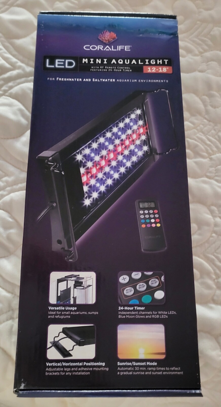 Coralife LED Aqualight Mini 12-18 100532384 Brand New in Sealed Box! | eBay