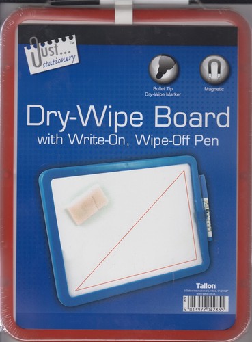 A4 Magnetic Backed Dry Wipe Board With Write On Wipe Of Pen Memo Note ...