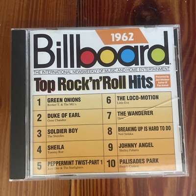 1962 Billboard Top Rock N Roll Hits by Various (CD, 1990) 81227062323| eBay