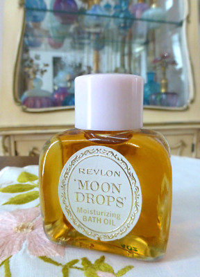 VTG 1970s Revlon MOON DROPS Moisturizing Bath Oil 2 Oz 60ml Splash ...