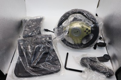 Genius TwinWheel F1 Steering Wheel for PS2 & PC Racing Emulator ...