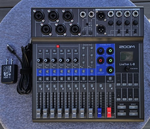 ZOOM LiveTrak L-8 8ch Live Podcast Digital Mixer and Recorder | eBay