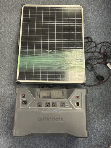 4 Patriots 2000x Solar Generator With Solar Panel | eBay