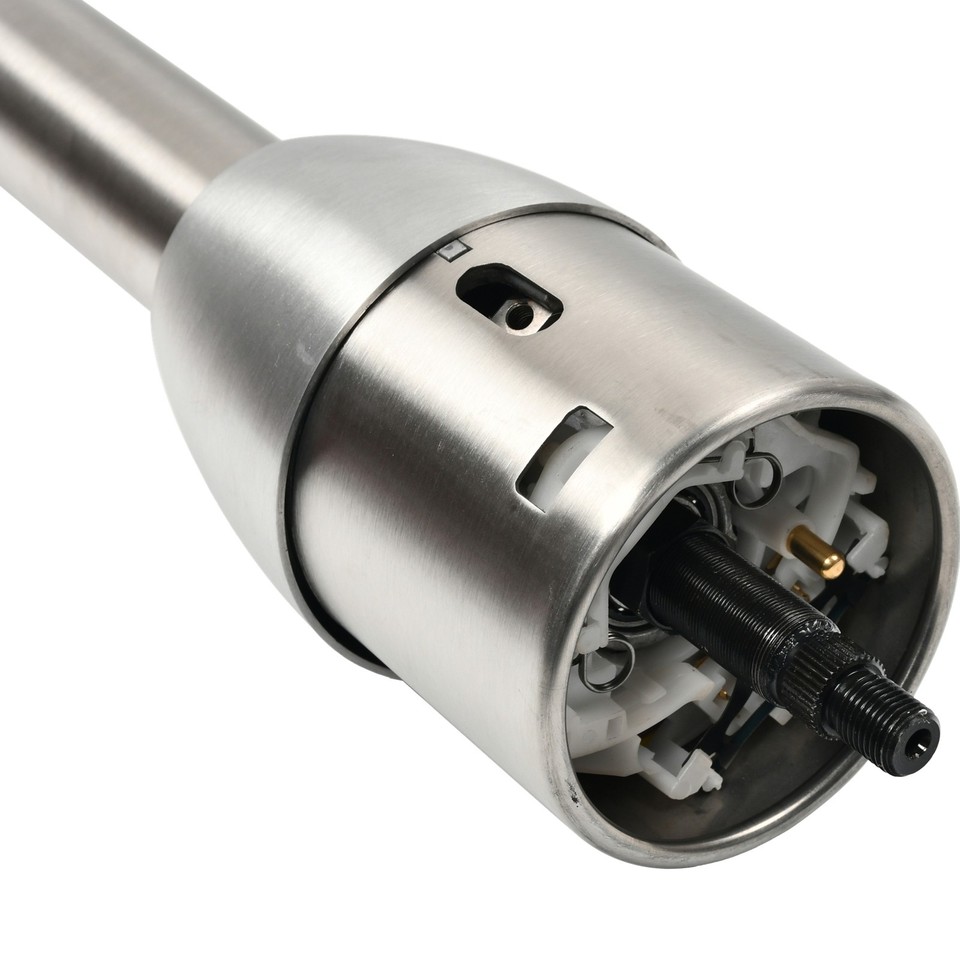 30" Stainless Steel Tilt Manual Universal Steering Column & Wheel ...