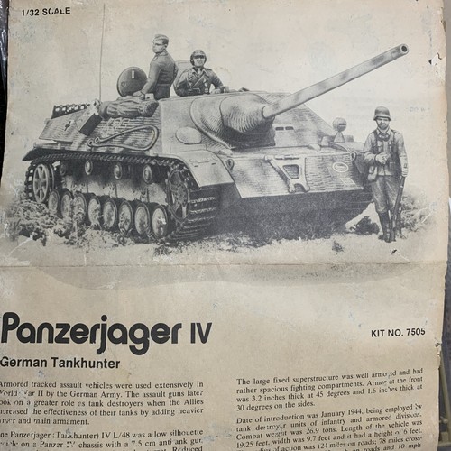 1/35 German Panzer Tank Model Kit Water Damage Box Complete Kit Check ...