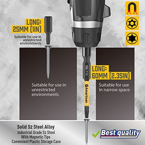 Torx Bit Set 24piece Security Torx Bit Set Tamper Resistant Star Bits ...