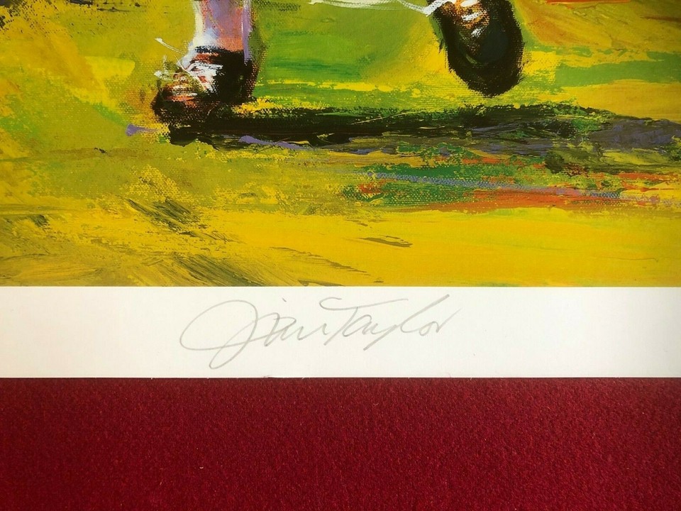 Jim Taylor / Jerry Kramer, "Autographed" (JSA) 20x25 (LTD ED) Litho ...