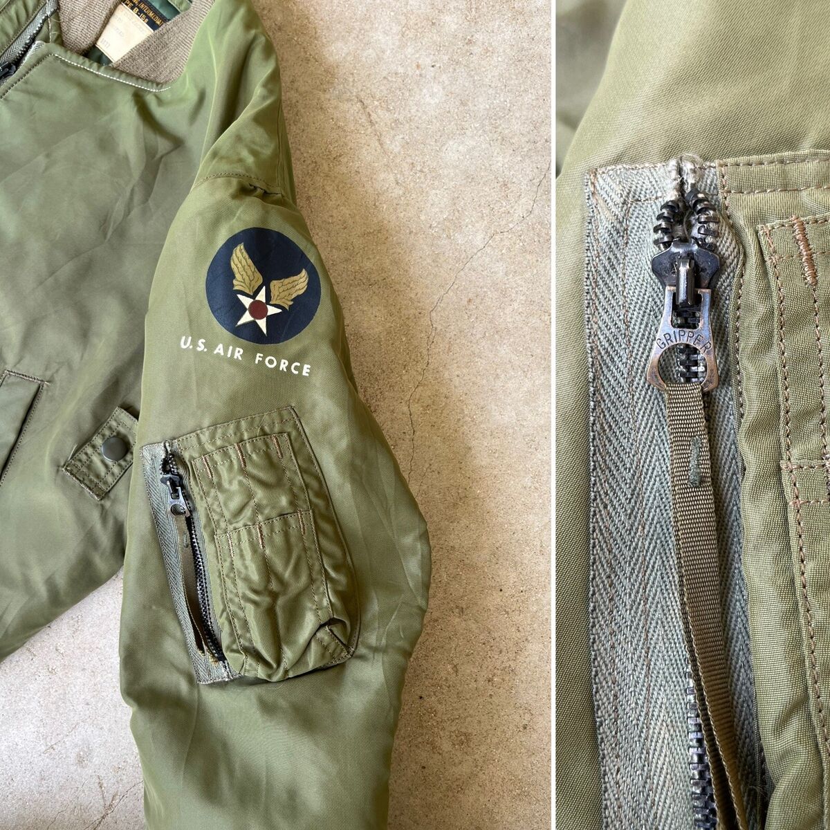 Buzz Rickson USAF OD Nylon B-15B Modified Flight Jacket 50s Buzz Rickson USAF OD Nylon B-15B Modified Flight Jacket 50s