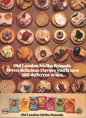 1977 Borden Old London Melba Rounds Toast Snack vintage Print Ad ...