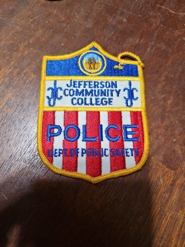 Jefferson Community College Louisville Kentucky Police Patch | eBay