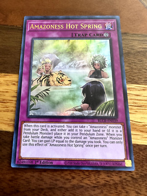 Amazoness Hot Spring BLCR-EN039 1st Edition Ultra Rare NM + BONUS | eBay
