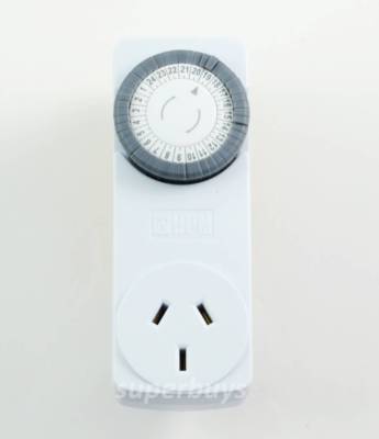 HPM Slimline Electrical Powerpoint (Power Point) 24 Hour Timer 30 min ...