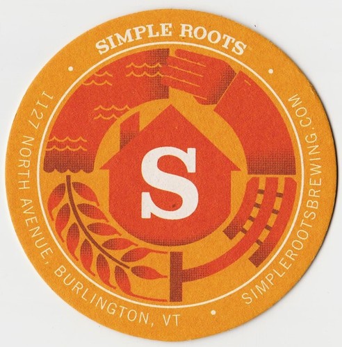 Simple Roots Brewing Co Beer Coaster Burlington VT | eBay