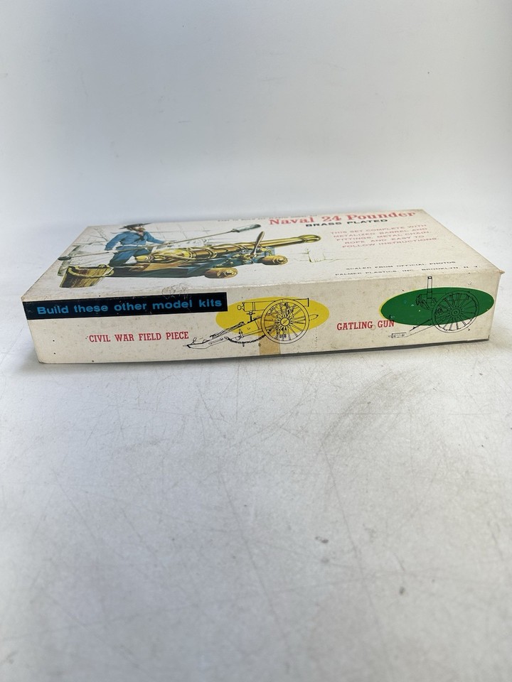 Palmer Plastics Naval 24 Pounder Cannon Plastic Model Kit Brass Plated ...