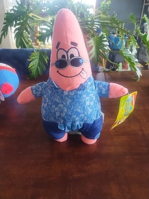 2006 Patrick. SpongeBob Pants. 10 Inch Tall. Tropical Vacation Plush ...