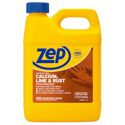 32 oz. ZEP Concentrated Calcium, Lime and Rust Stain Remover - Fast ...