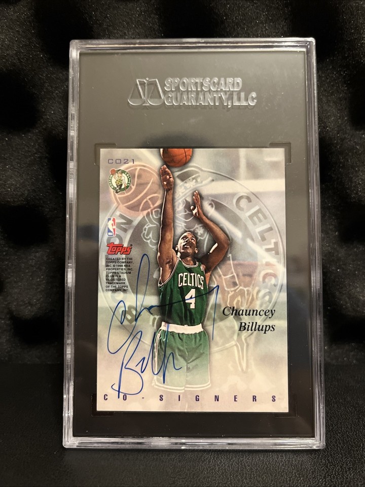 1997-98 Topps Stadium Club Antoine Walker/Chauncey Billups Co-Signers ...