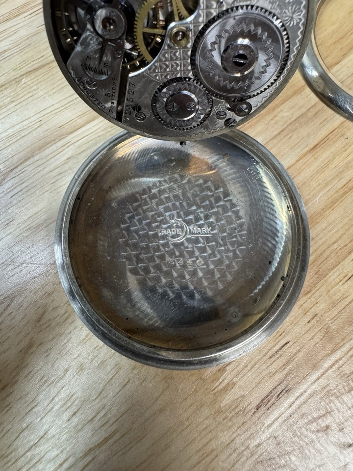 Hamilton Grade 972 Model 1 16S 17J Pocket Watch | eBay