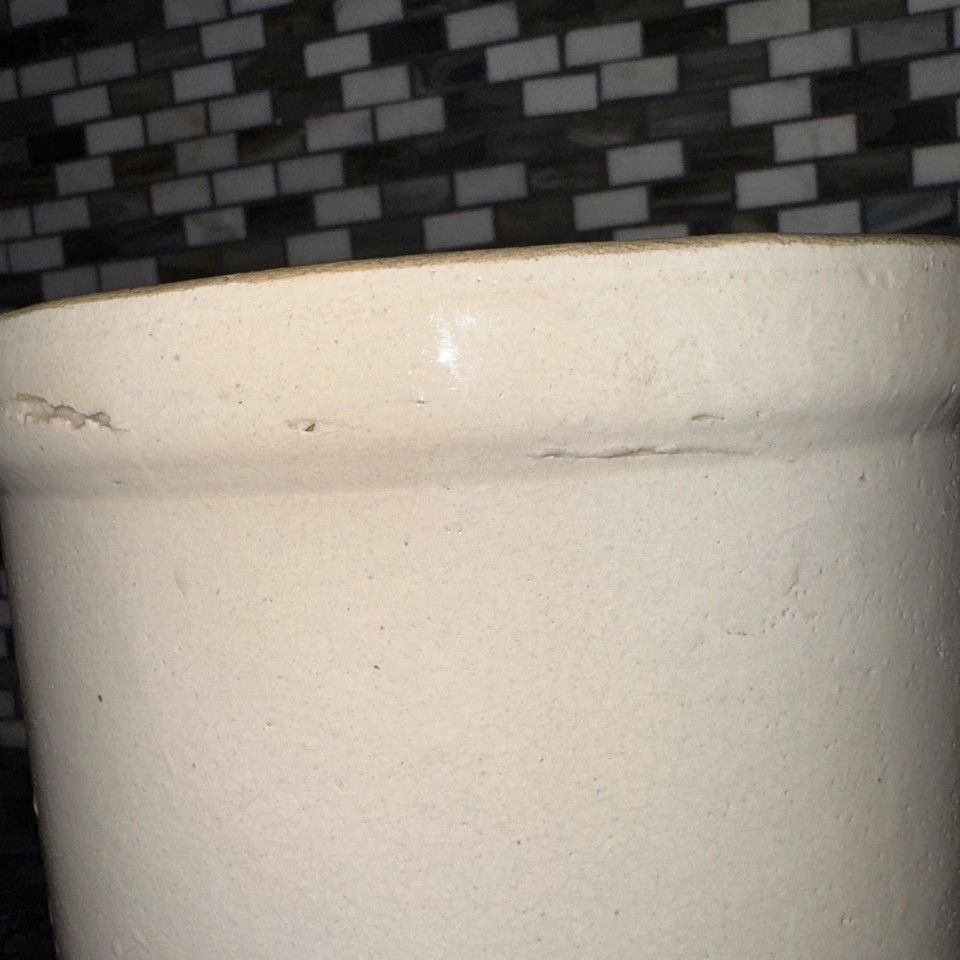 Vintage One 1 Gallon Stoneware Beige Crock Unmarked | eBay