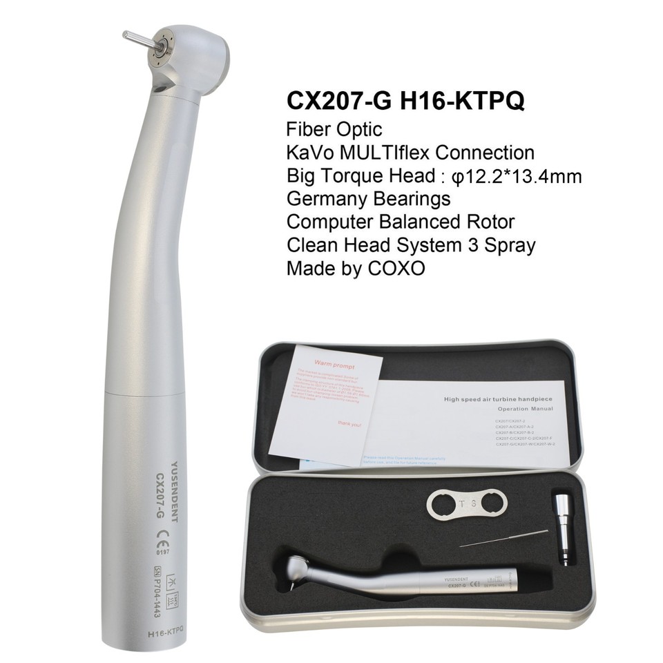 COXO Dental Fiber Optic Air Turbine High Speed Handpiece KaVo LED ...