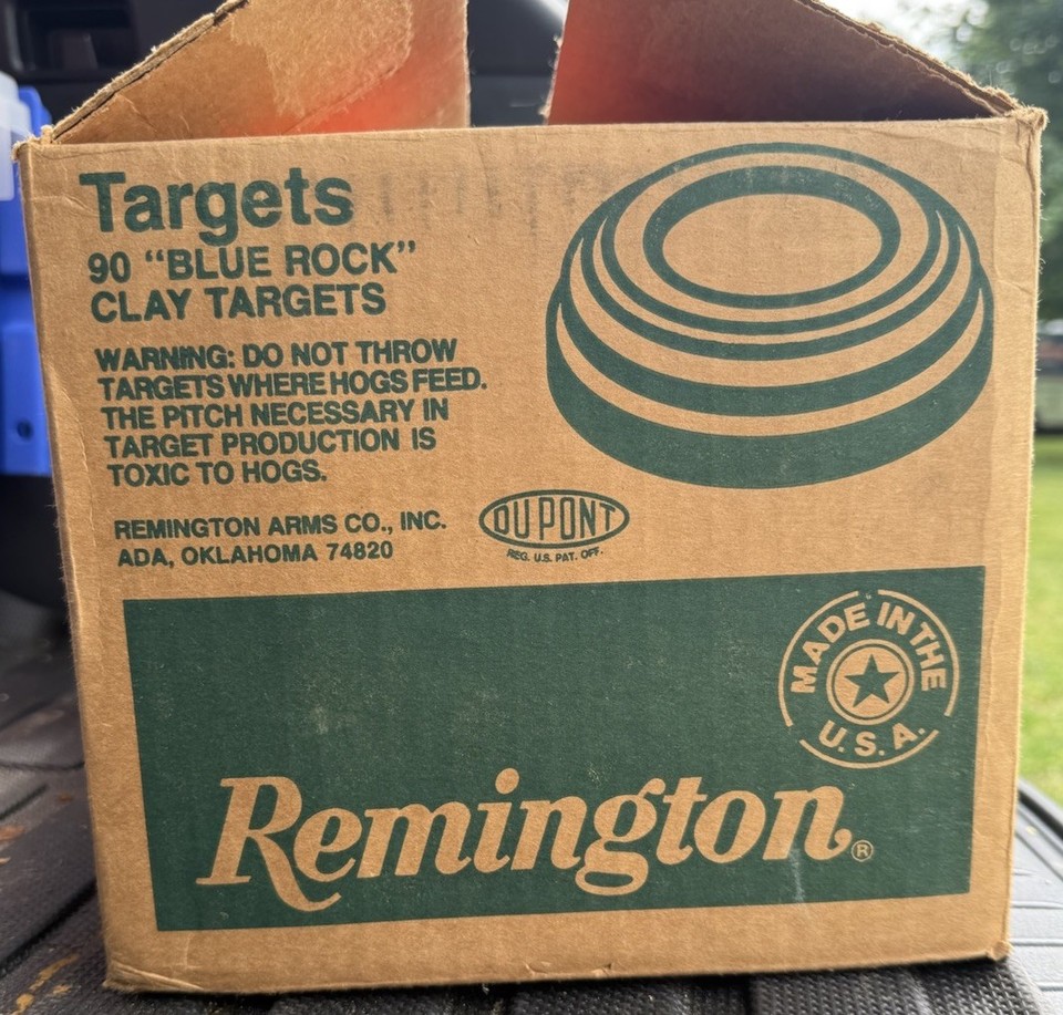 Remington Blue Rock Clay Pigeons Targets Trap Shooting 89 Pack | eBay