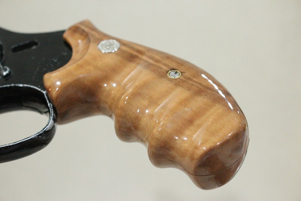 COMBAT GRIPS FOR S&W MODEL 66, 686, 696 K, L FRAME ROUND BUTT KAI WOOD ...