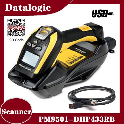 Datalogic PM9501-DHP433RB 433MHz Wireless Barcode Scanner w Cradle ...