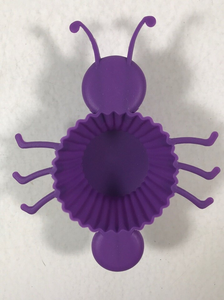 Deco-Cups: 4 Silicone Bug Frog Turtle Nature Cupcake Holders Baking ...