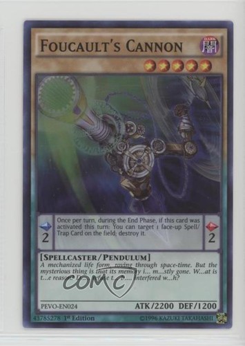 2017 Yu-Gi-Oh! Pendulum Evolution 1st Edition Foucault's Cannon #PEVO ...