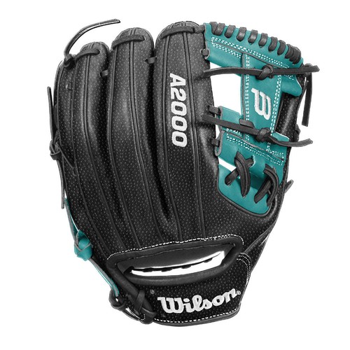 Wilson A2000 1786SS 11.5" Infield Baseball Glove - Black/Teal - Right ...