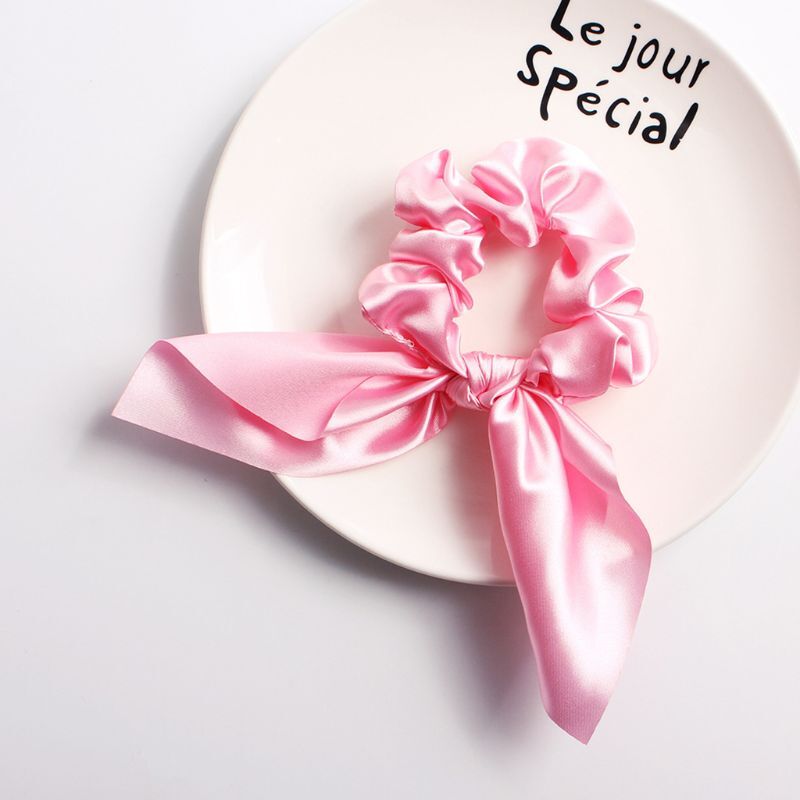 Ladies Glitter Large Intestine Scrunchies Solid Candy Color Vintage | eBay