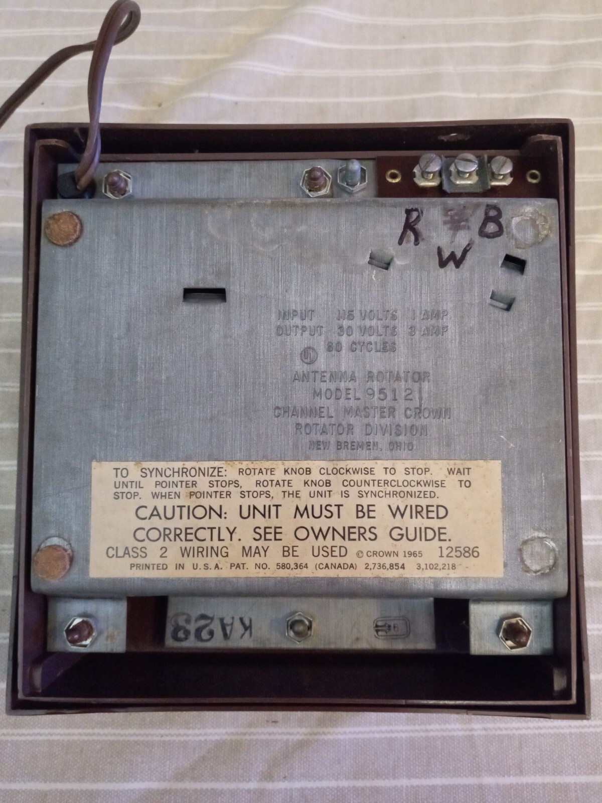 Vintage Channel Master model 9512 Antenna Rotator, 3-Wire | eBay