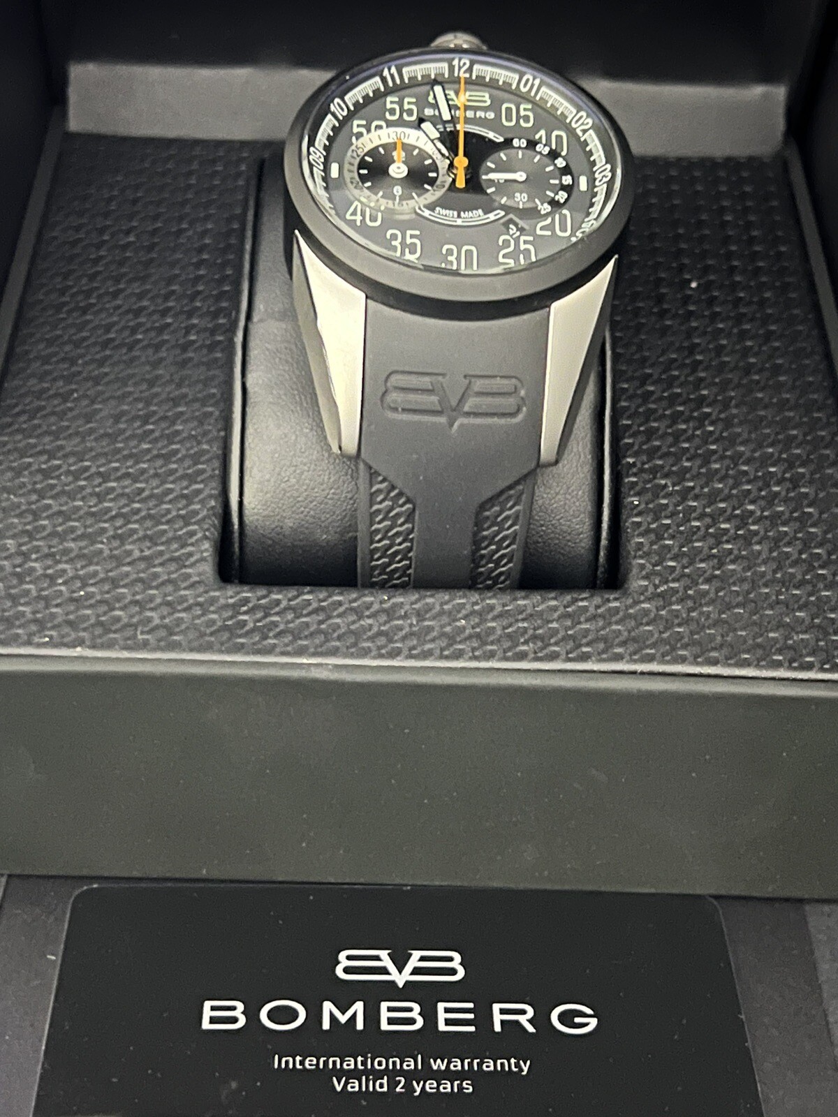 BOMBERG 1968 Watch Swiss Made Chronograph NS44CHTT0081-2 With Box | eBay