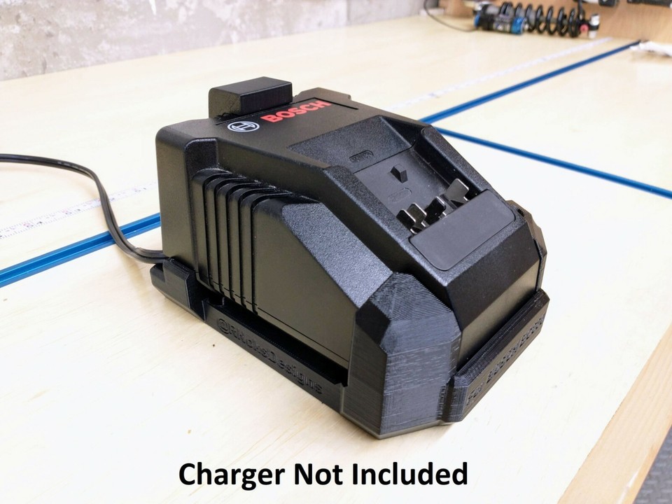 Wall Mount for Bosch BC660 Charger with Optional 18V Battery Mounts ...