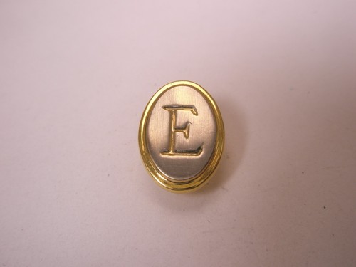 E Monogram Initial Letter Vintage Tie Tack Lapel Pin edward ellis ernie ...