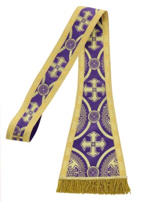 Purple Violet Roman Clergy Stole Vestment Chasuble Cope Estola Morada ...