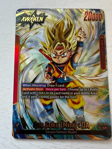 Son Goku (Mini) DA Leader FB05-001 Alt Art New Adventure Dragon Ball ...