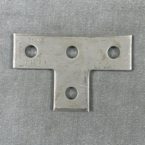 Cooper B-Line B133 4 Hole Flat T Strut Connector Plate 9/16" Holes - 7 ...