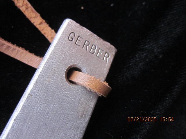 Vintage GERBER FLAYER KNIFE AND 5" Hone COMBO w/ Leather Sheath | eBay